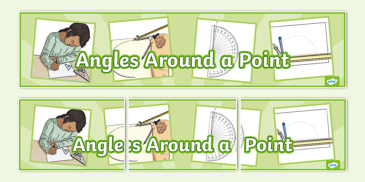 👉 Angles Around a Point Display Banner (Teacher-Made)