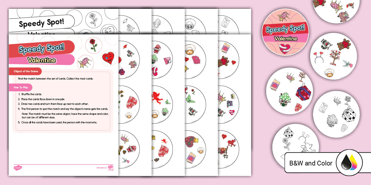 Speedy Spot! Valentine Theme (teacher made) - Twinkl
