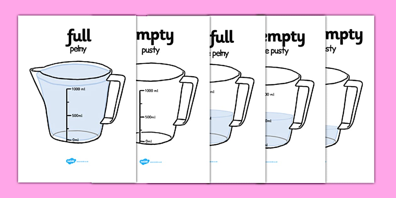 Capacity Display Posters Jug Polish Translation - Twinkl