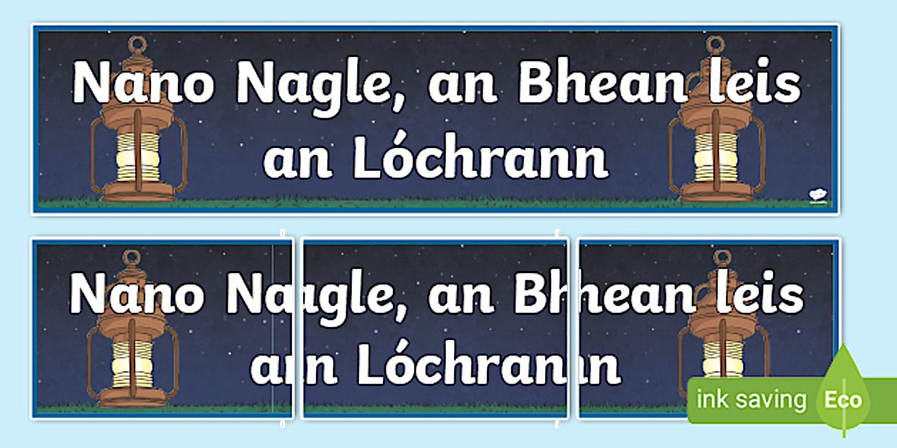 Nano Nagle Display Banner Gaeilge (teacher made) - Twinkl