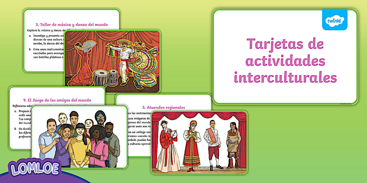 Tarjetas de actividades interculturales (Teacher-Made)