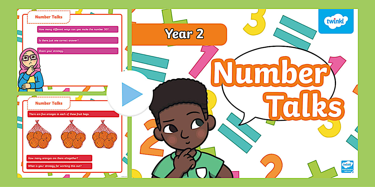 Year 2 Number Talks PowerPoint (teacher made) - Twinkl