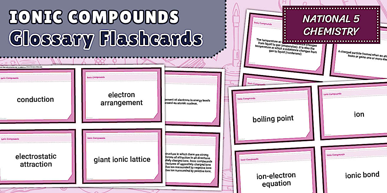 National 5 Ionic Compounds Flashcards
