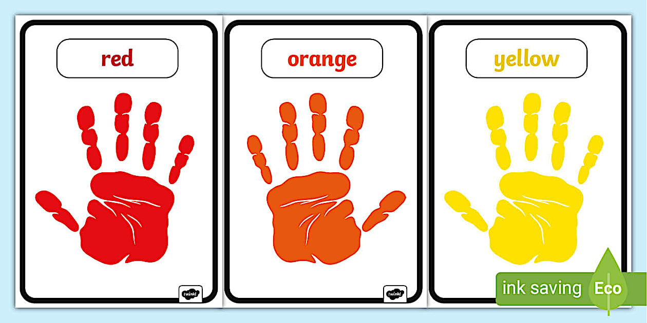 Colours Display Posters Junior/ Senior Infants - Twinkl