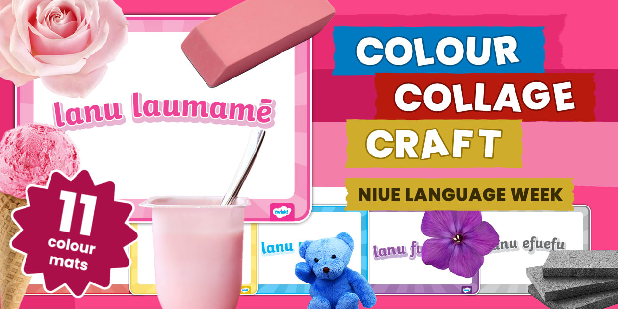 Colour Collage Craft - Niue Language Week (Teacher-Made)