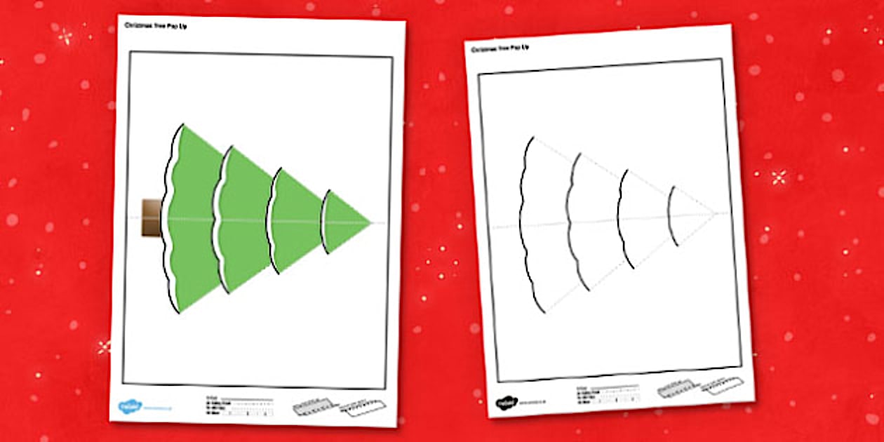 Biglietto Albero di Natale Pop Up | Biglietti Natalizi