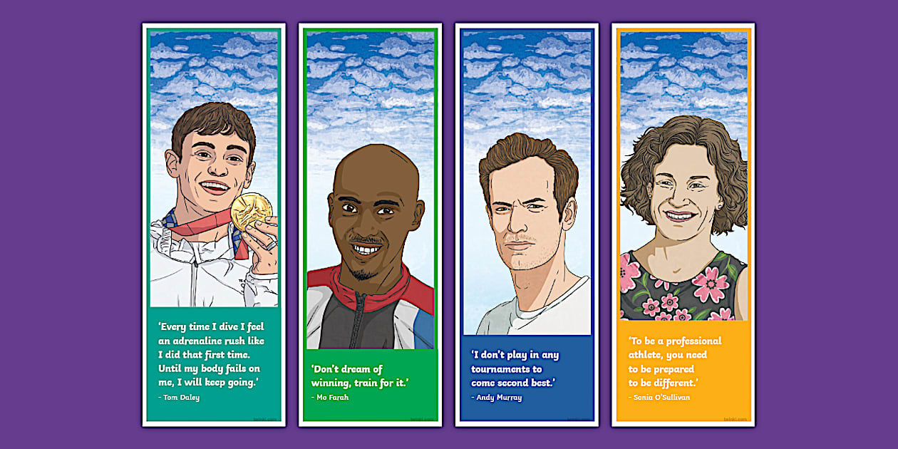 Inspirational Sports Quotes Bookmarks (Teacher-Made)