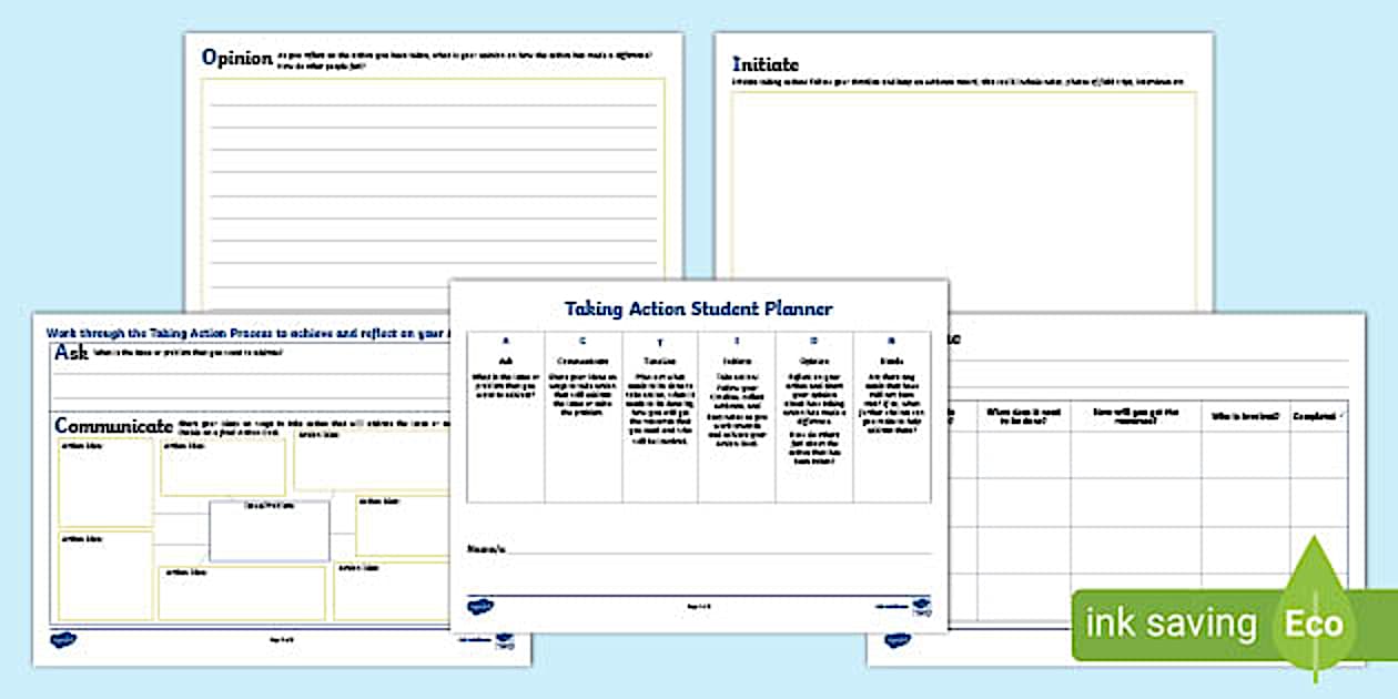 PYP Taking Action Planner (nauczyciel wykonał) - Twinkl