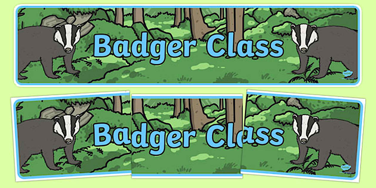 Classroom Badger Display Banner - Twinkl Display Resources