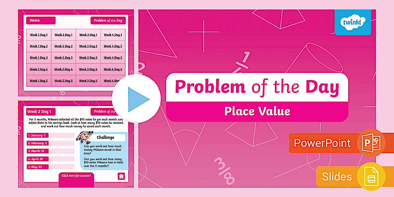 L2 Place Value - Problem of the Day (teacher made) - Twinkl