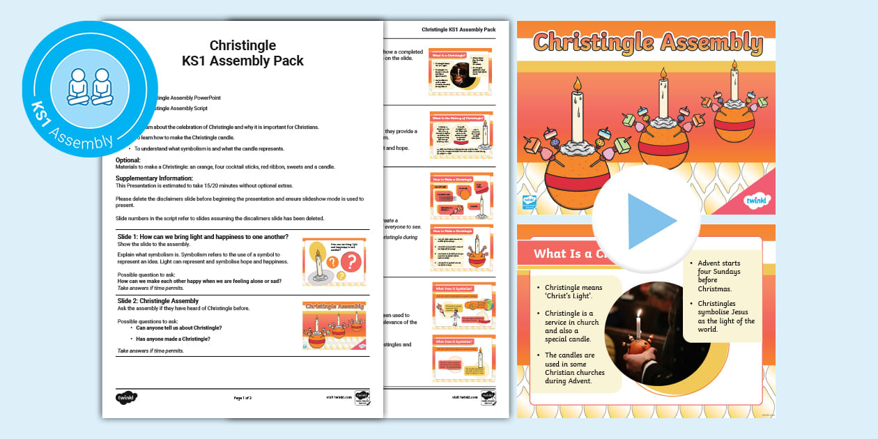 KS1 Christingles Assembly Pack (teacher made) - Twinkl