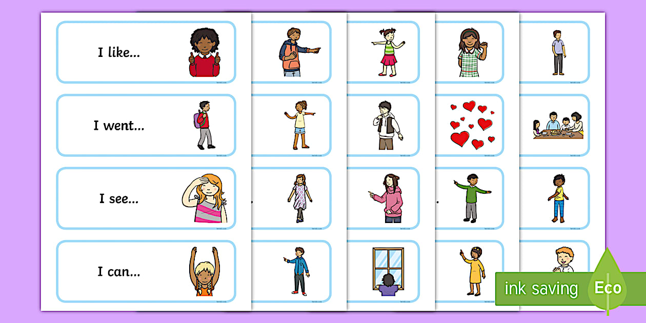 F-2 Sentence Starter Cards