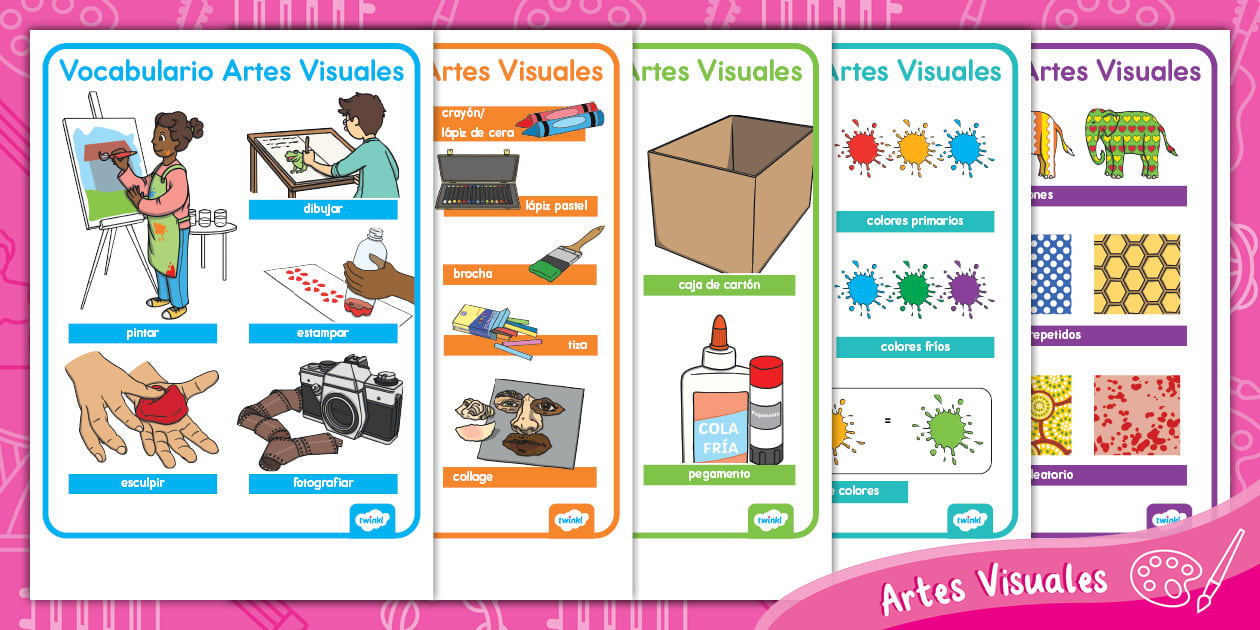 Póster | Vocabulario | Artes Visuales | (Teacher-Made)