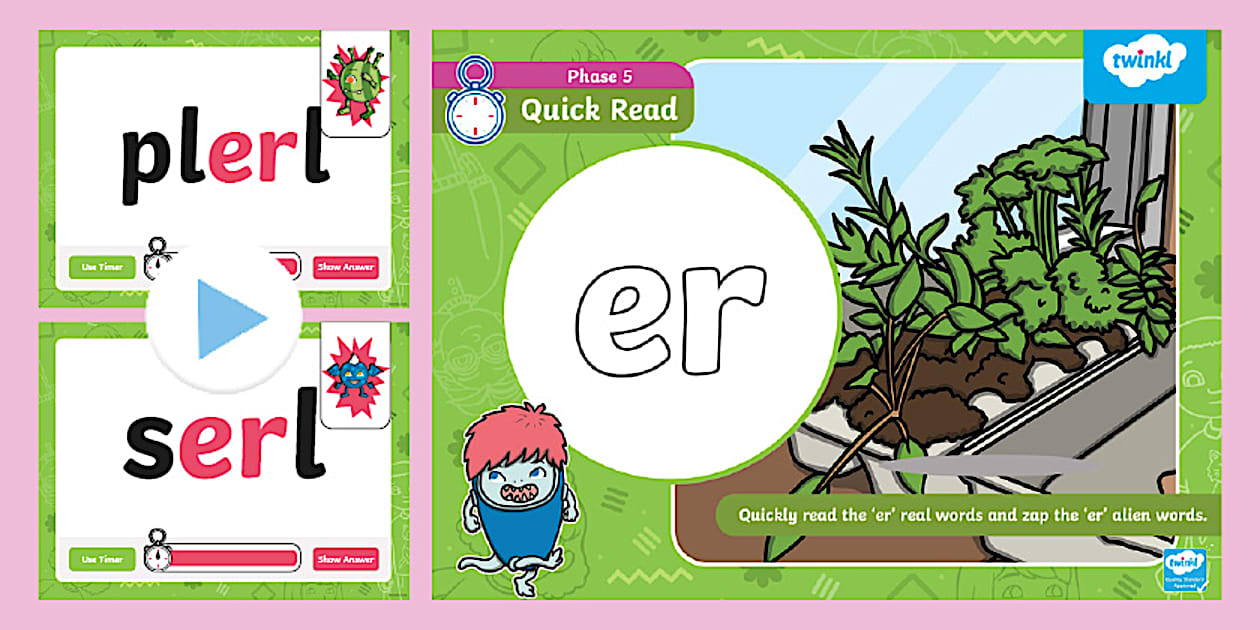 Phase 5 Alternative Pronunciation ‘er’ PowerPoint