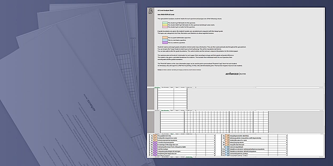 👉 Analysis Grid: OCR AS Level June 2019 | Beyond Maths
