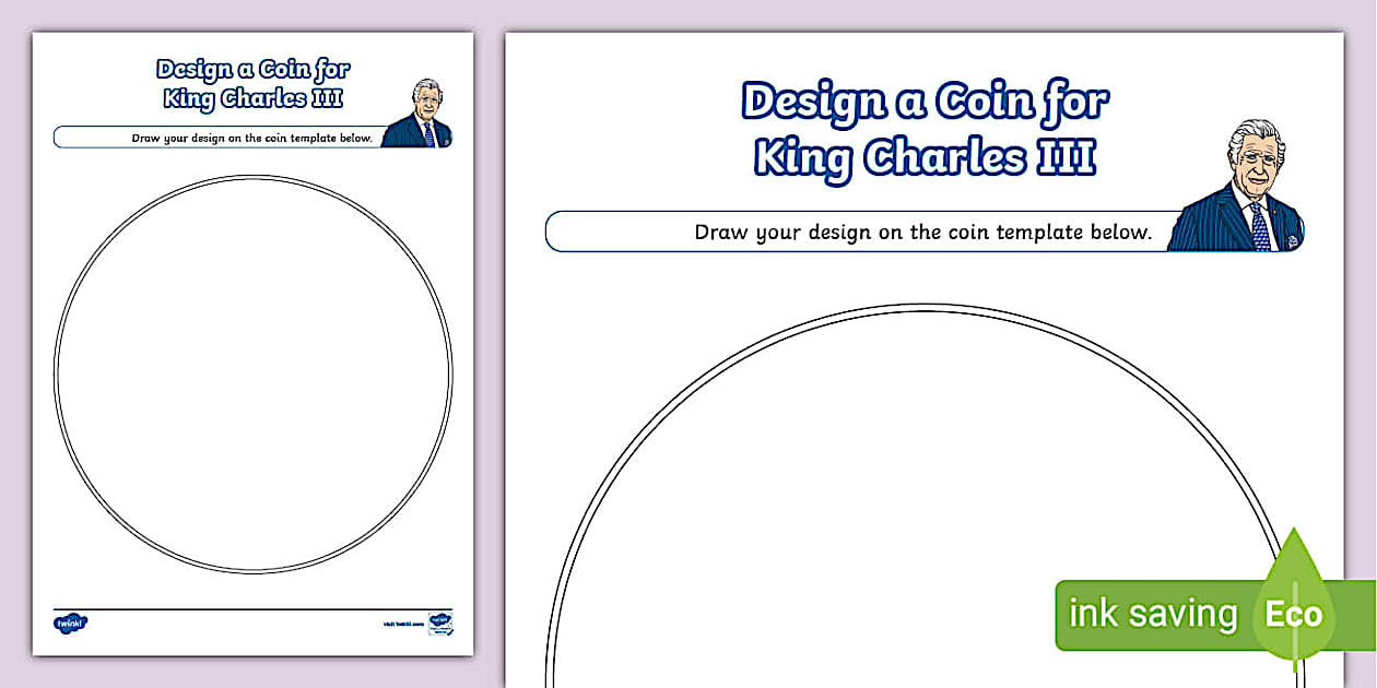King Charles III Design a Coin EYFS Activity | Twinkl