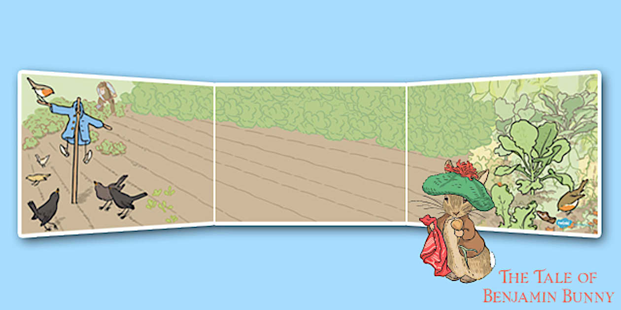 Beatrix Potter - The Tale of Benjamin Bunny Small World Background