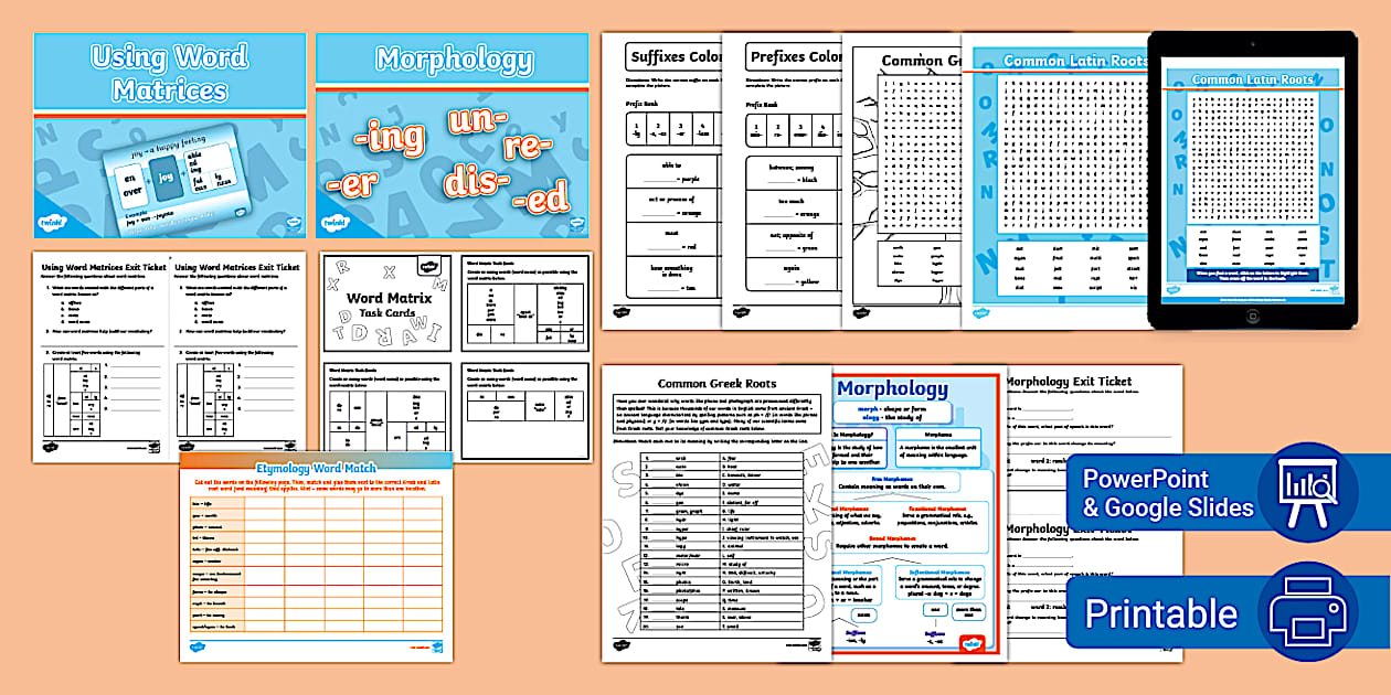 Sixth Grade Morphology Lesson Pack (teacher made) - Twinkl