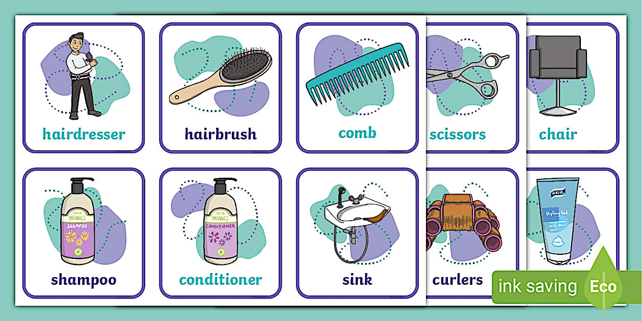 Hairdresser Flashcards ELC (teacher made) - Twinkl