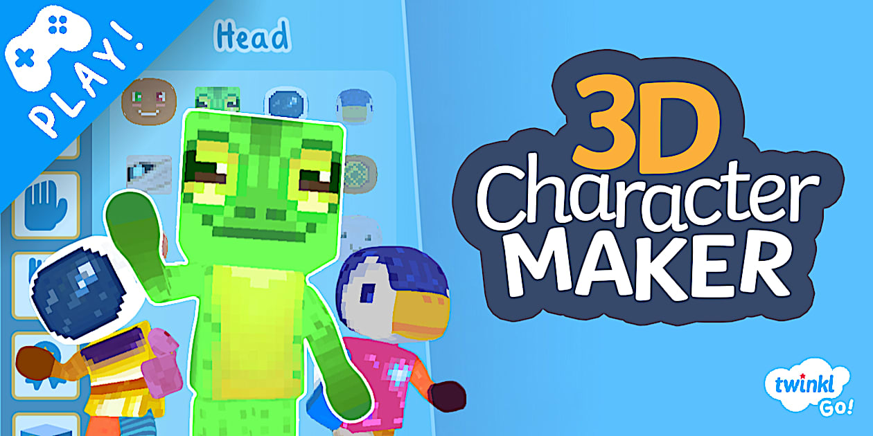 3D Character Maker Game | Twinkl Go! (teacher made) - Twinkl