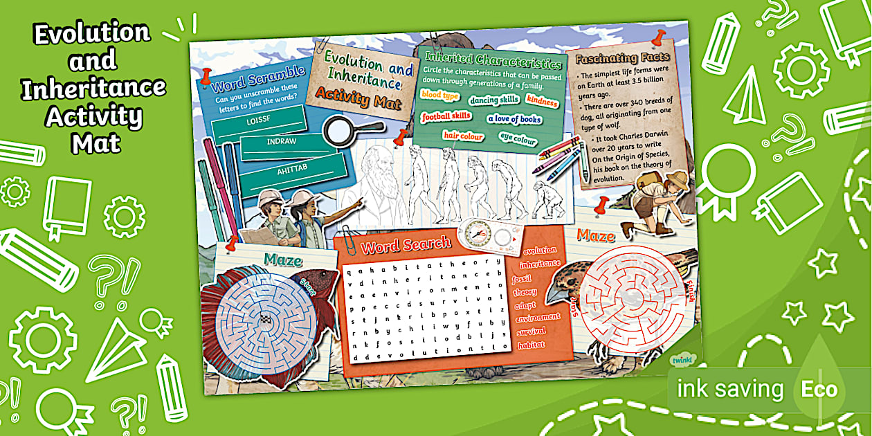 Evolution and Inheritance Activity Mat (Ages 7 - 11)
