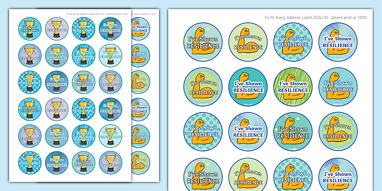 Resilience and Perseverance Stickers (teacher made) - Twinkl