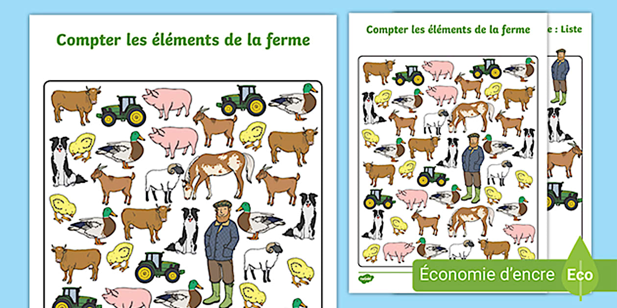 Compter les éléments de la ferme