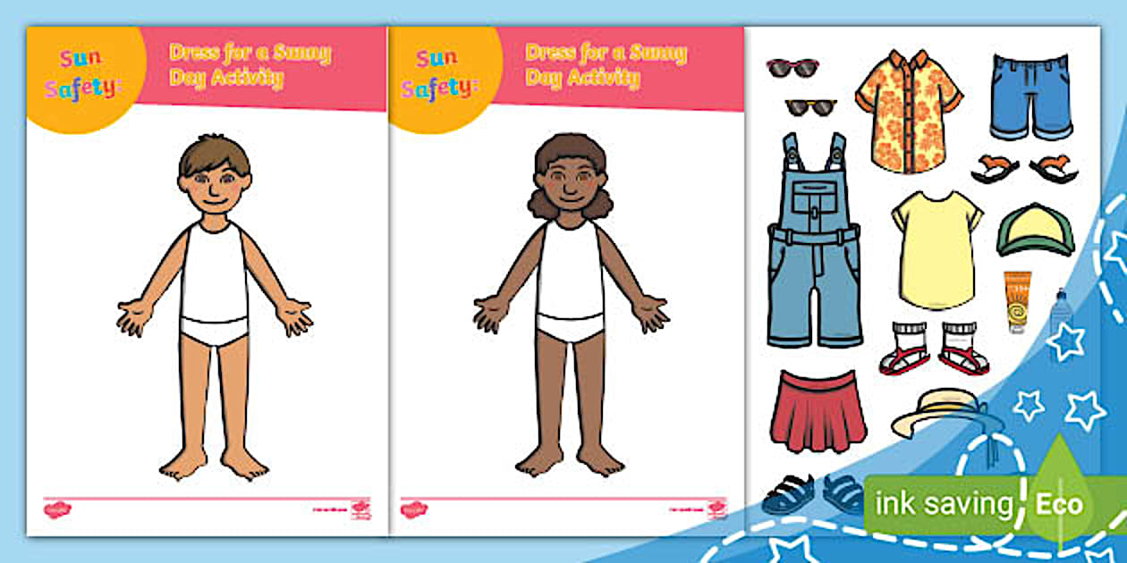 Dress for a Sunny Day: Summer Safety Awareness Activity