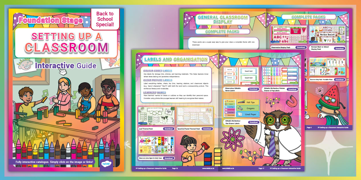 Interactive Guide for Setting up a Foundational Years Classroom