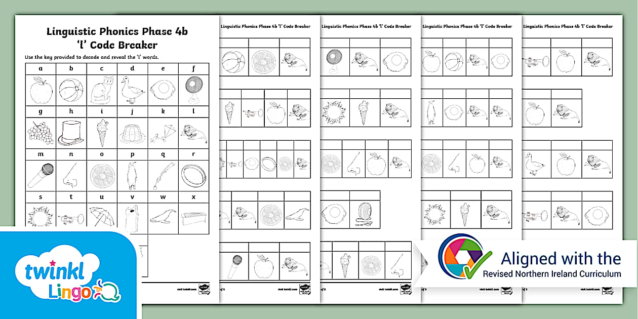 Linguistic Phonics Phase 4b 'l' Code Breaker