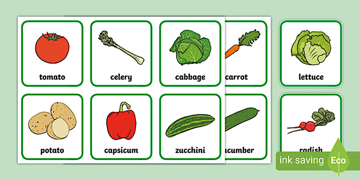Vegetables Sorting Cards (teacher made) - Twinkl