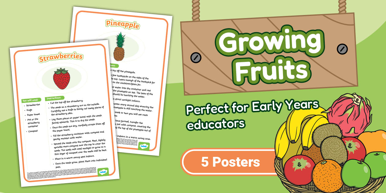 Growing Fruits (teacher made) - Twinkl
