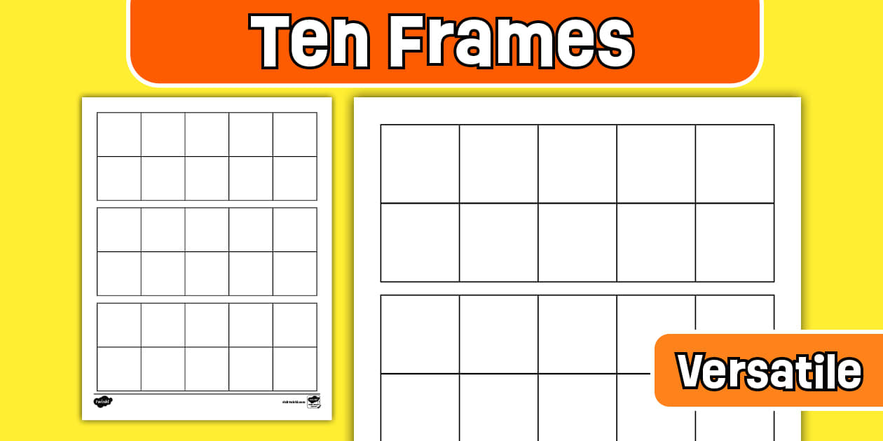 Ten Frame Worksheet