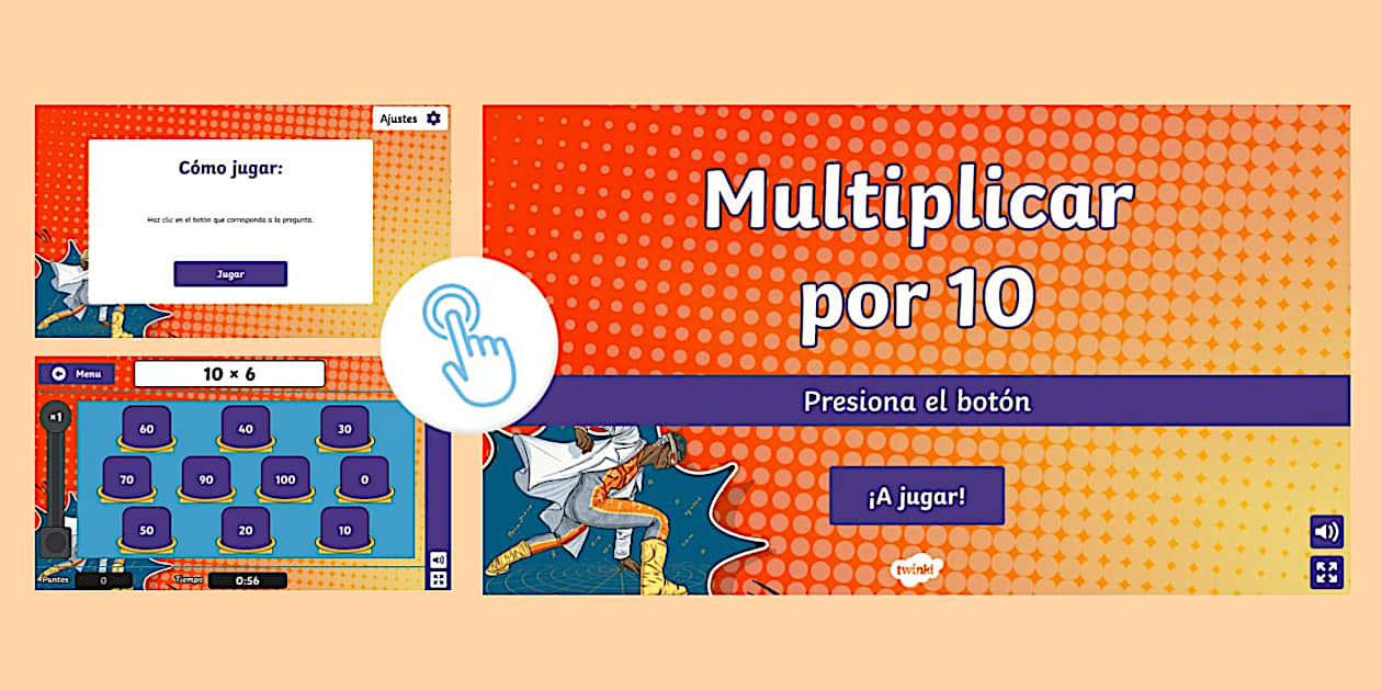Juego interactivo: Multiplicar por 10 (teacher made)