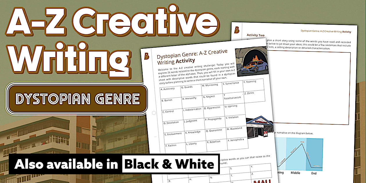 Dystopian Genre: A-Z Creative Writing Activity
