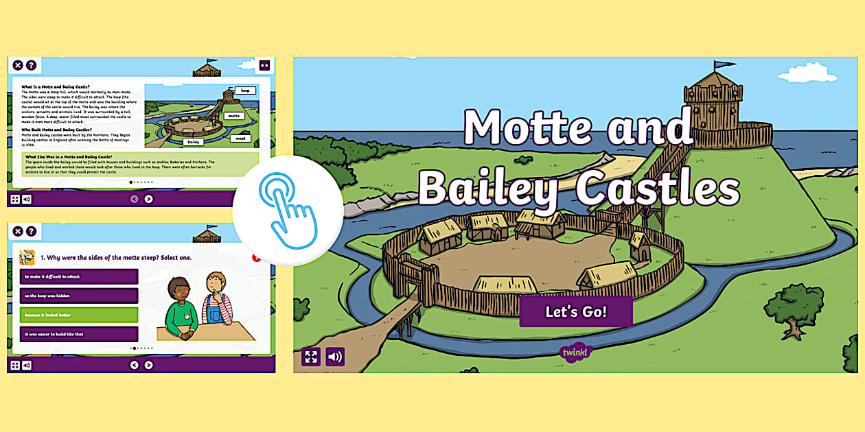 Motte and Bailey Castles KS2 Reading Comprehension - Twinkl