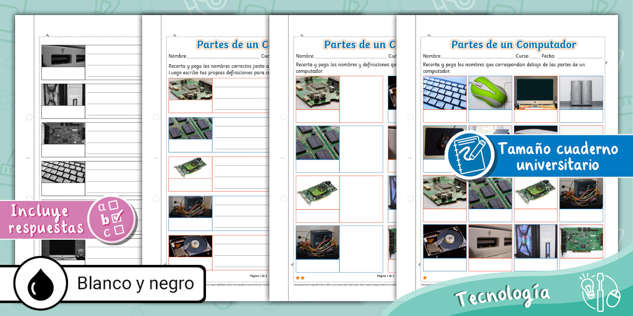 Guía de Trabajo | Partes de un Computador | Tecnología