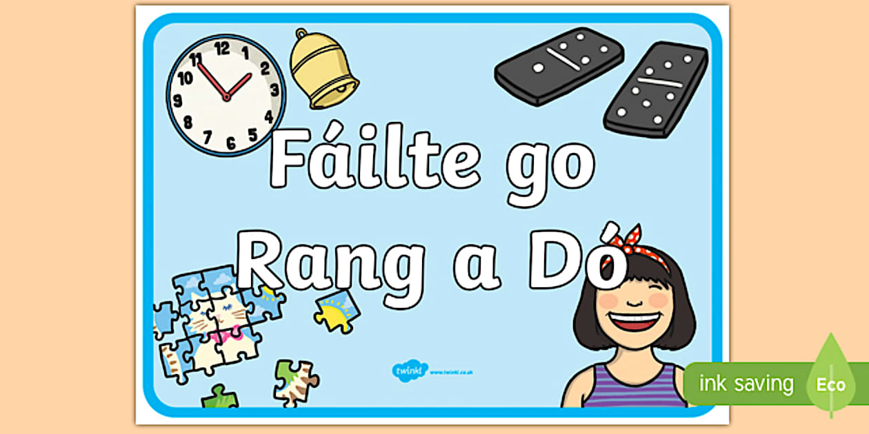 Welcome to Second Class Display Poster-Irish - Twinkl