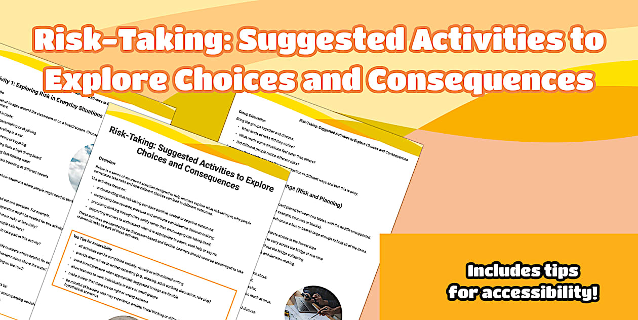 Risk-Taking: Suggested Activities Resource