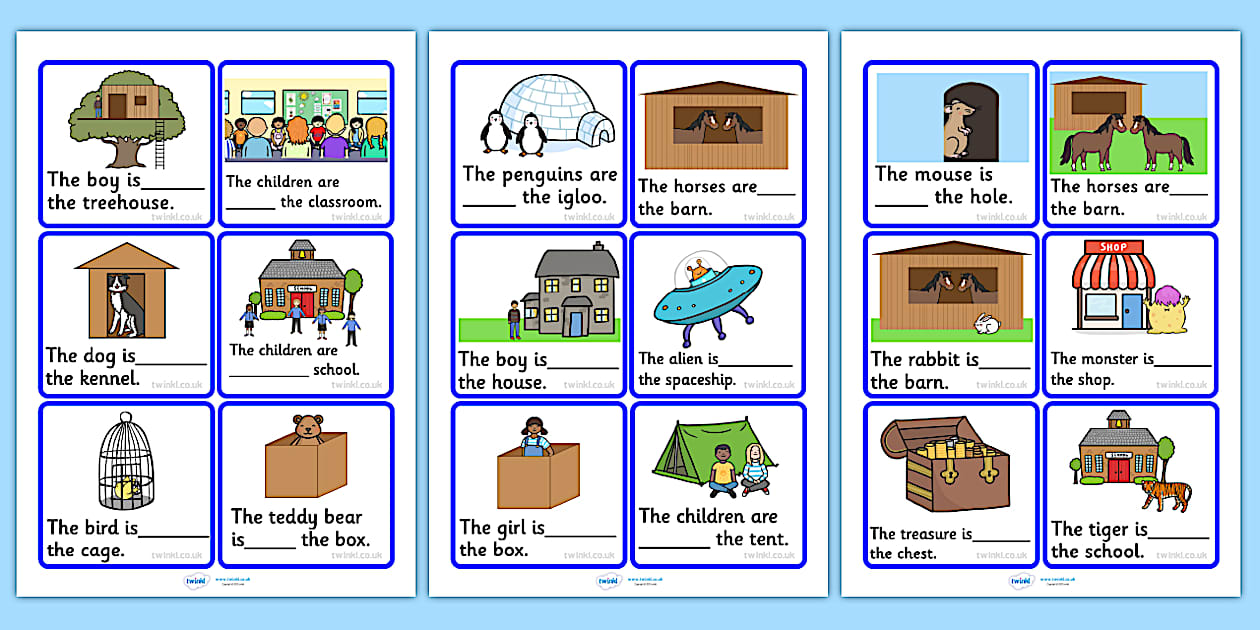 Outside And Inside Picture Cards (teacher made) - Twinkl