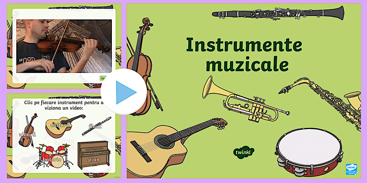 Instrumente muzicale - PowerPoint | Twinkl România - Twinkl