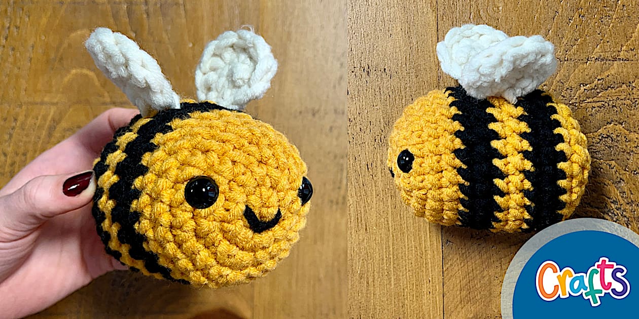 Bee Plushie Crochet Pattern (teacher made) - Twinkl