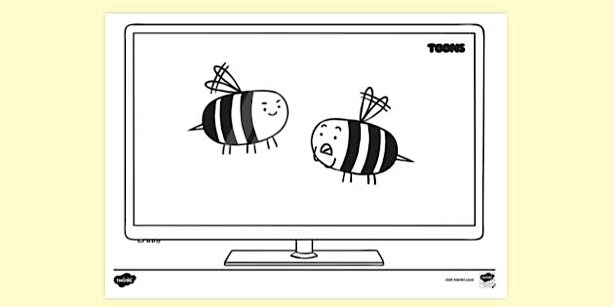 TV Cartoon Colouring Sheet | Colouring Sheets (teacher made)