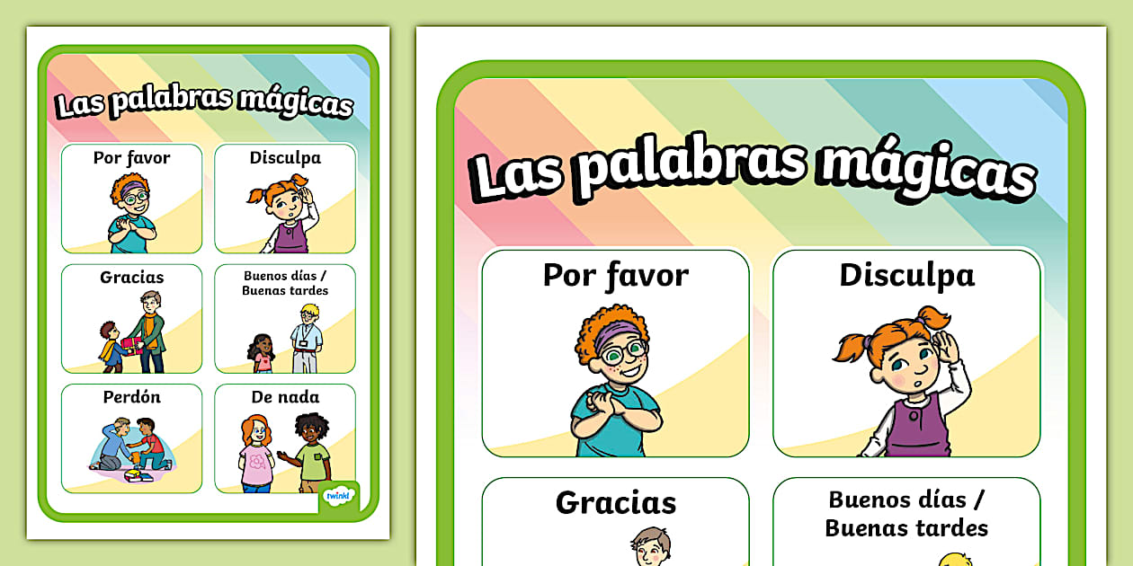 Póster: Las palabras mágicas | Twinkl