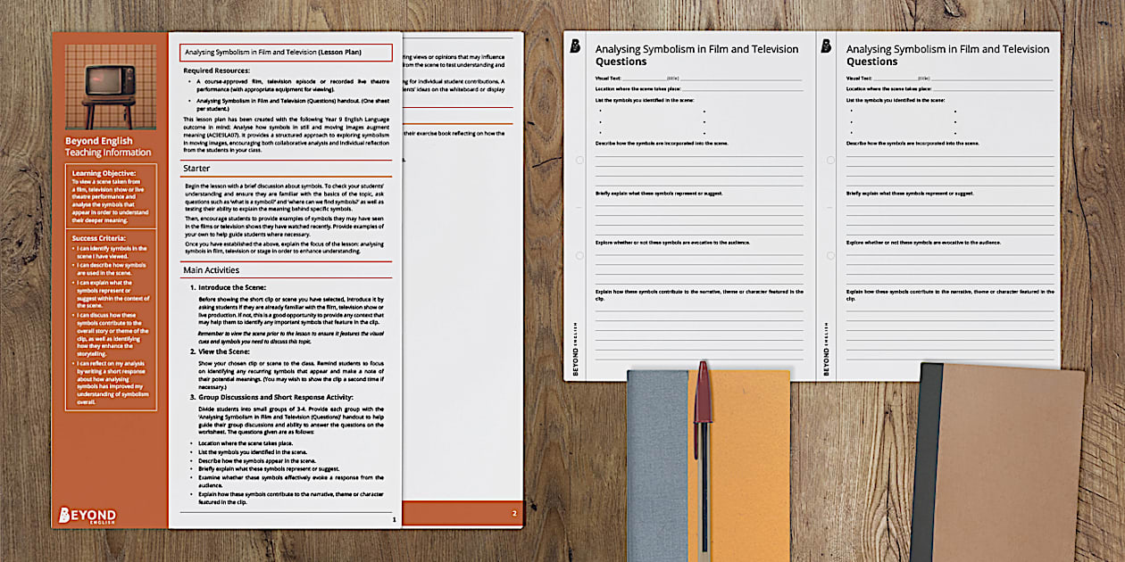 Analysing Symbolism in Film and Television (Lesson Plan)