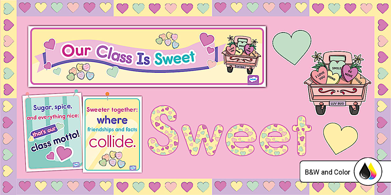 Our Class Is Sweet Bulletin Board Pack - Twinkl