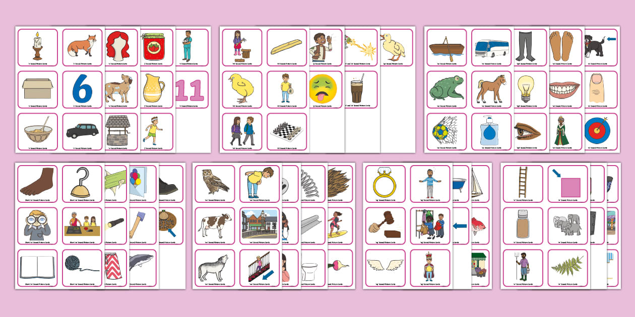 Phonics Level 3 CVC Picture Cards Bumper Pack (teacher made)