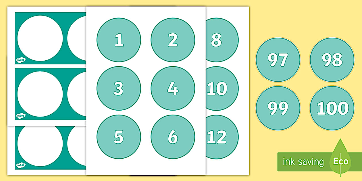 Counting 1 to 100 Number Line Display - Primary Resources