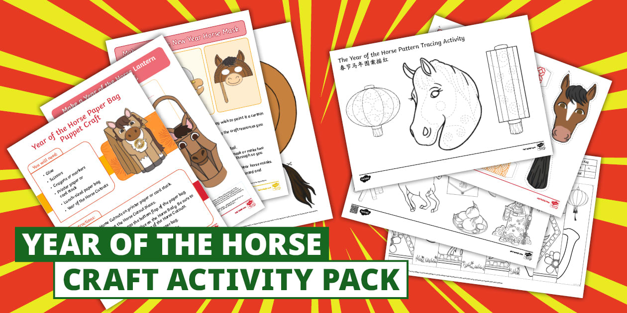 Year of the Horse Craft Activity Pack