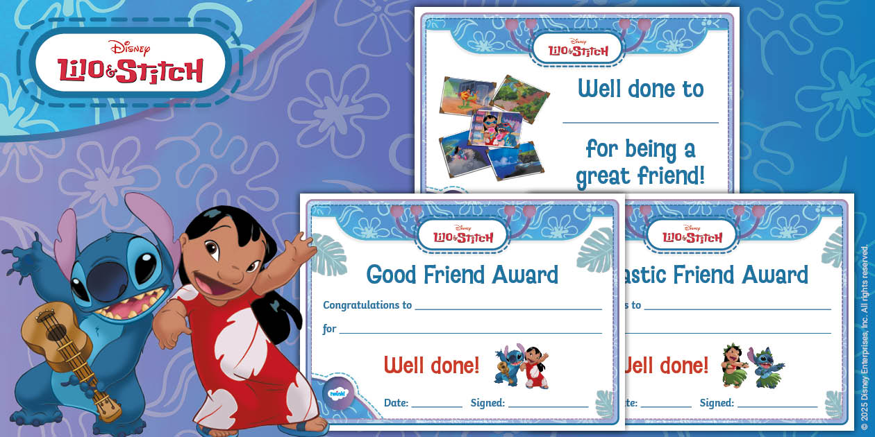 Lilo & Stitch: Friendship Certificate Pack [Ages 5-9]